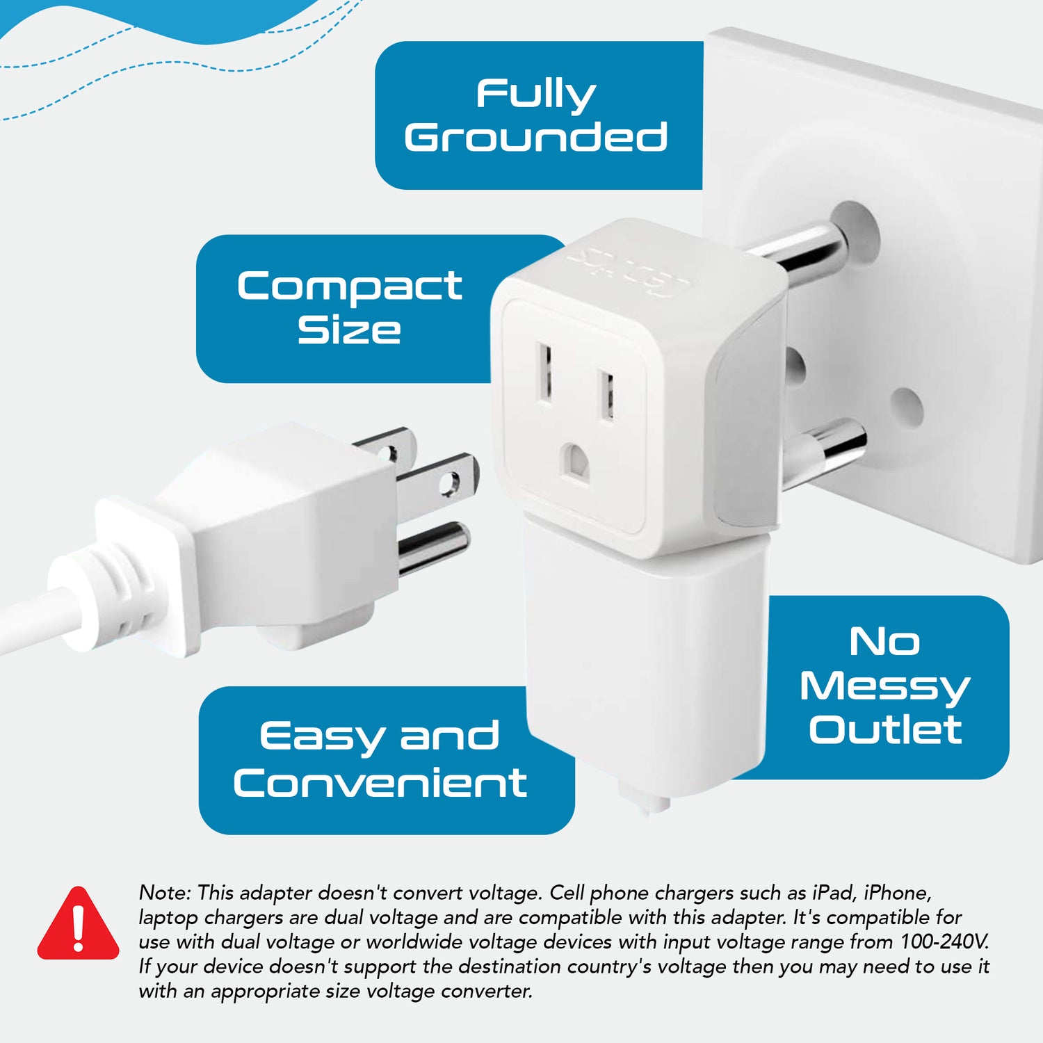 Shop South Africa Plug Adapter | Type M Adapter compatible with for ...