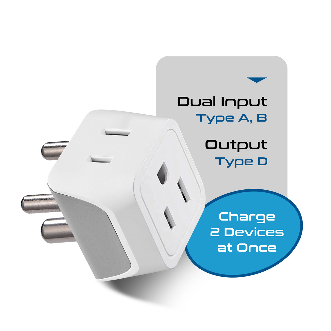 Shop Plug Adapter for India, Nepal, & More | US to India Converter Plug ...