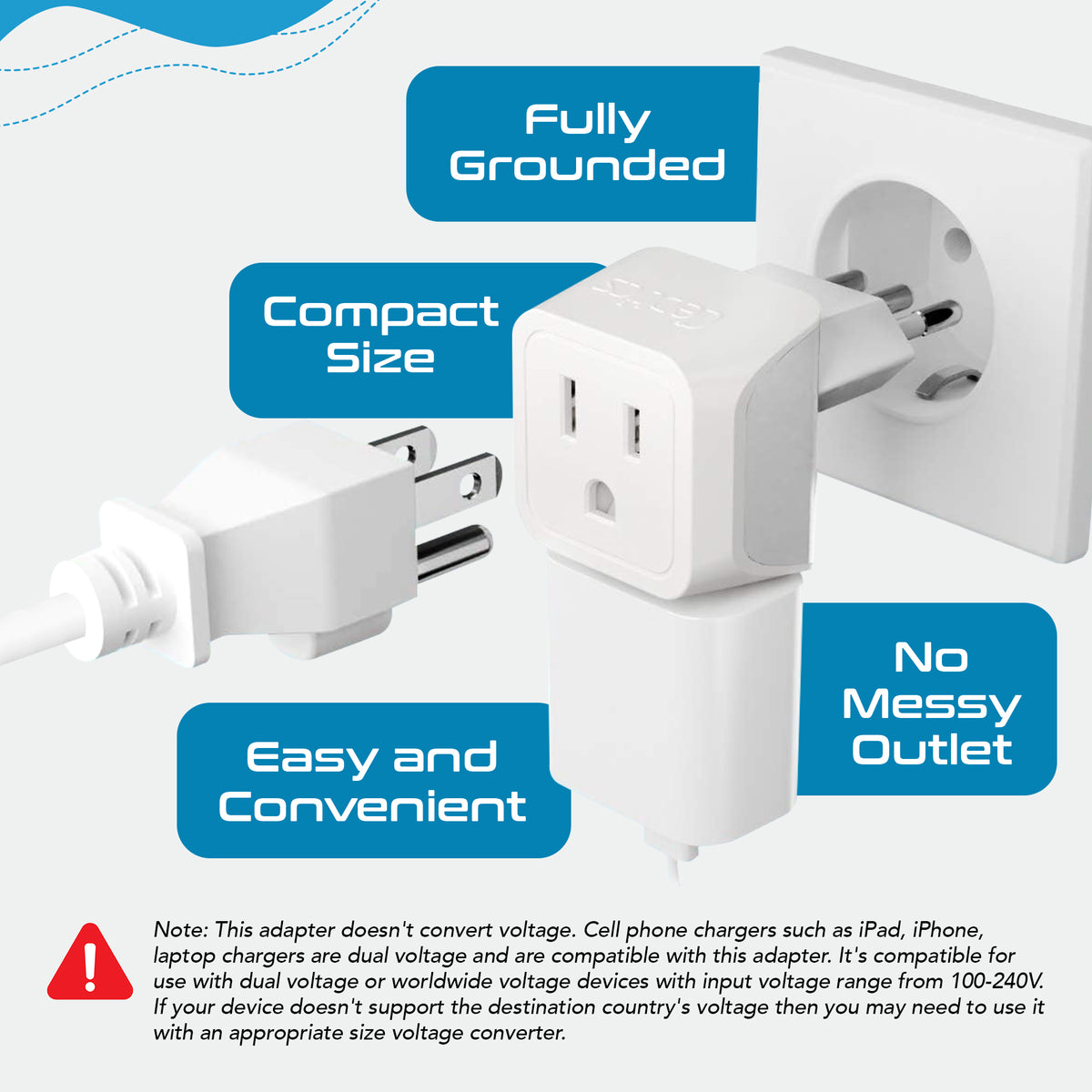 Shop Italy plug adapter | Type L plug adapter