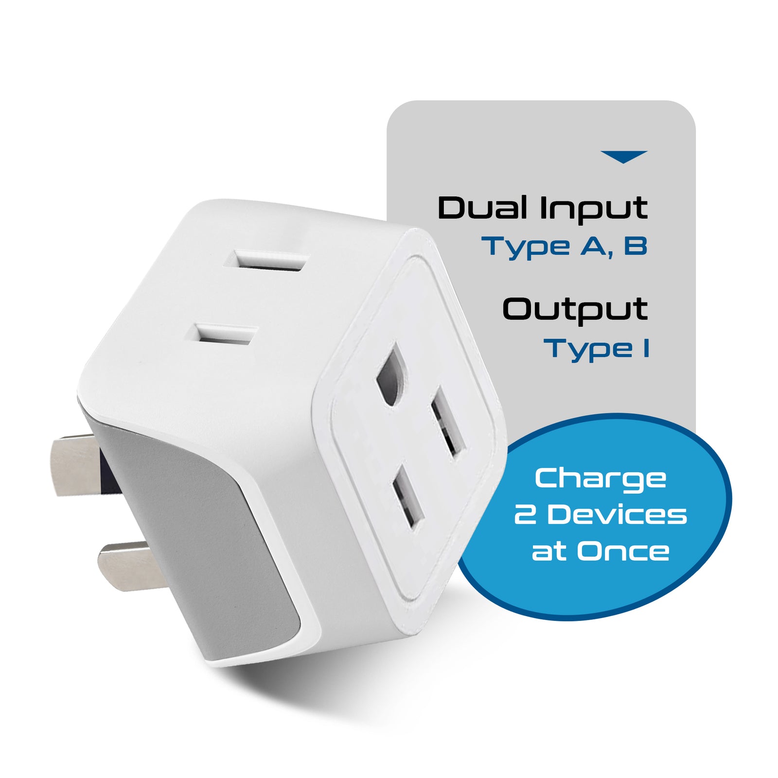 Shop Australia plug adapter - Type I | Ultra Compact (CT-16, 3 Pack ...