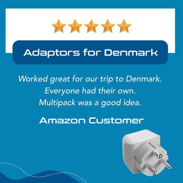 Shop Denmark Power Adapter - 3 Pack | Type K Adapter | Ceptics
