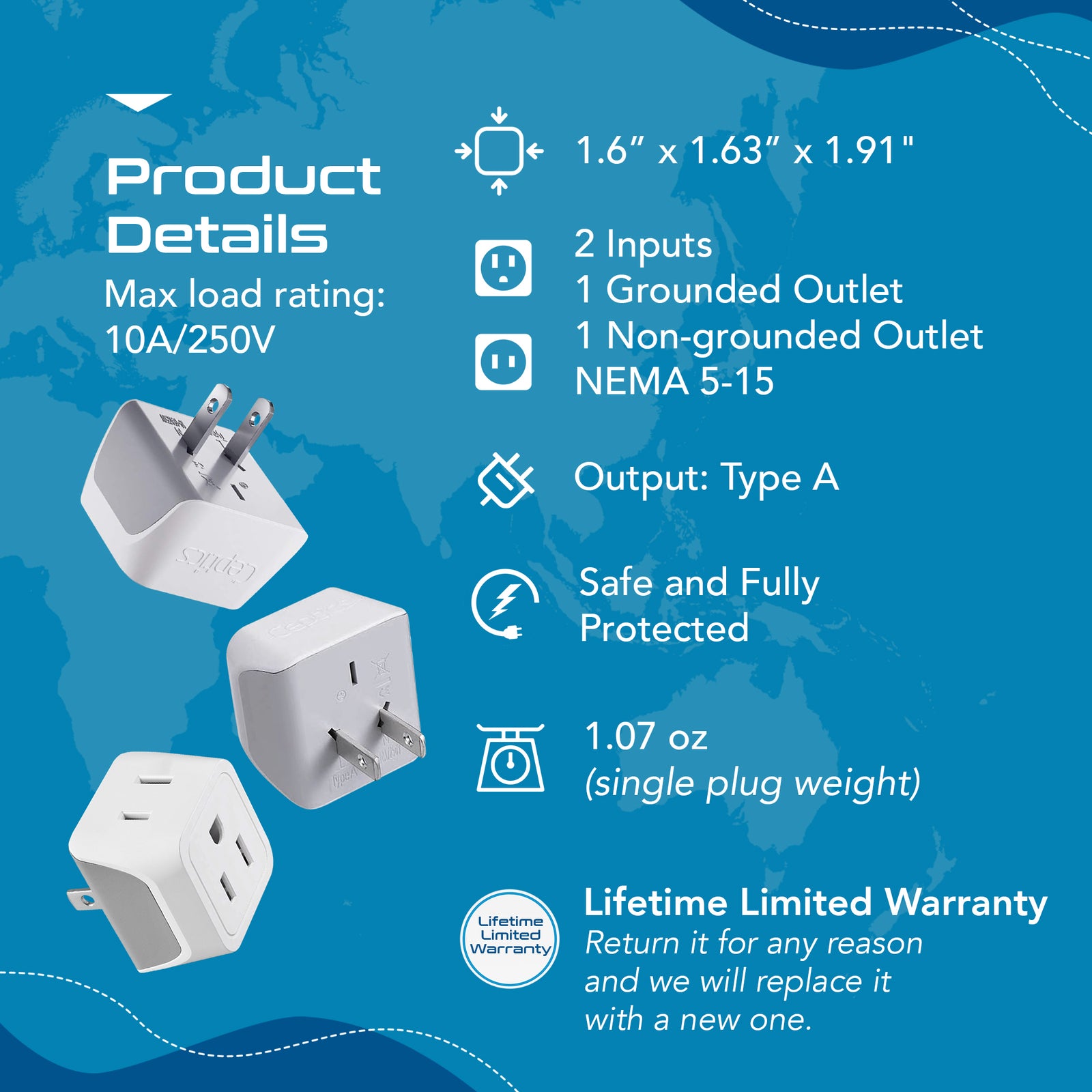 Shop Japanese plugs adapter | Power Adapter for Japan, Philippines ...