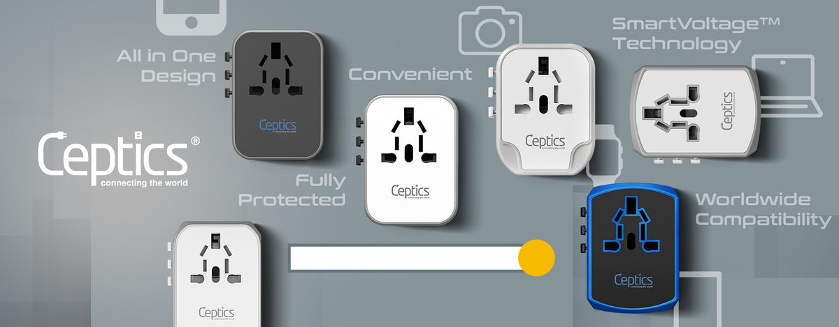 Ceptics Travel Plug Adapters 🔌 Connecting the World