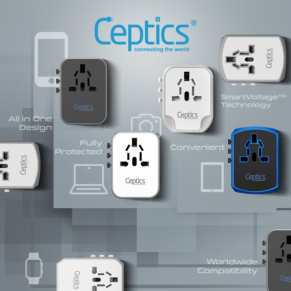 Ceptics Travel Plug Adapters 🔌 Connecting the World