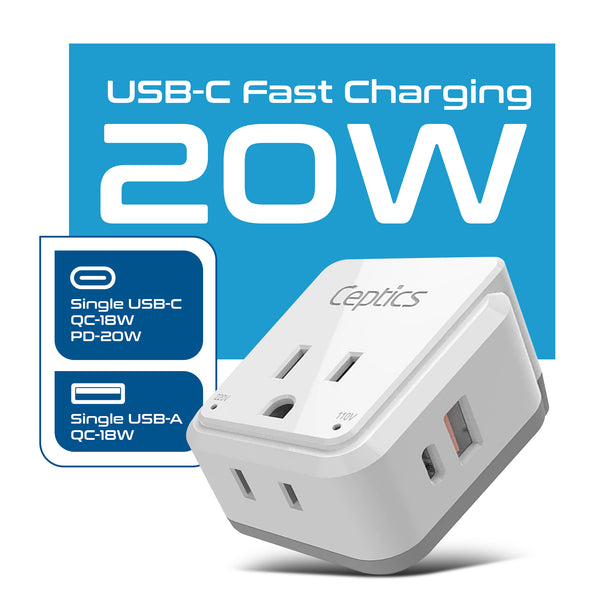 PAK-UK England, Hong Kong Travel Adapter | Type G - USB & USB-C Ports ...