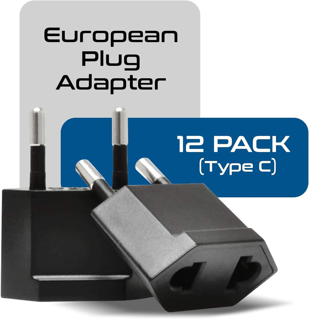 Travel Power Adapter for Europe (12 Pack) | Ceptics