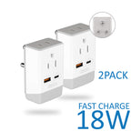 Shop US to India Converter Plug | Dual USB & USB-C | Ceptics