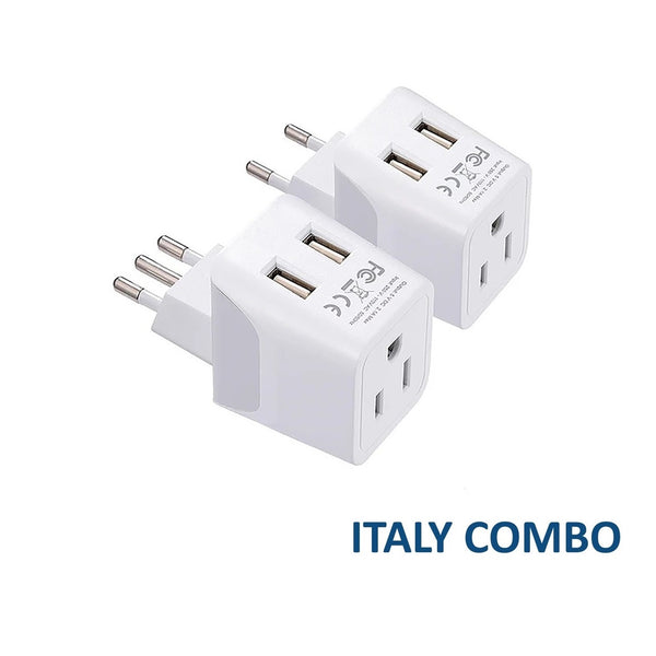 Shop European Plug Adapter | Dual USB | Ceptics