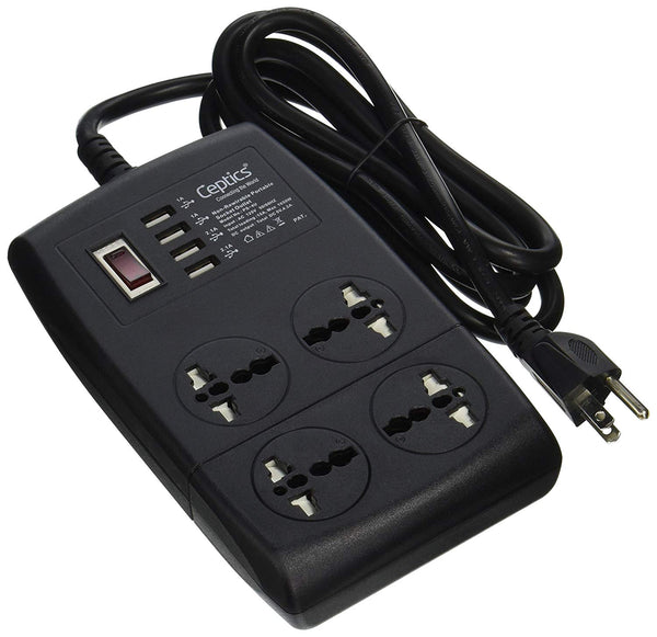 Power Strip with USB Ports & Universal Outlets | Ceptics