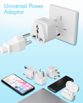 Power Adapter for UK, Botswana, Belize & More | Compact Travel Adapter