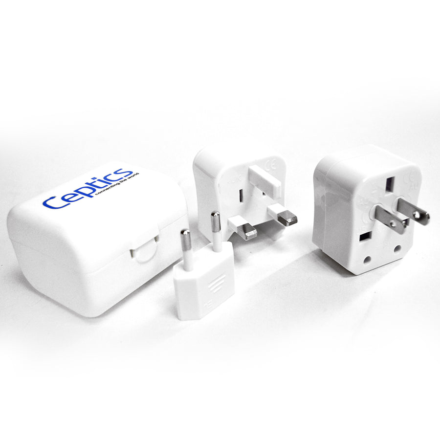 Non-Grounded International Plug Adapter Kit | Ceptics